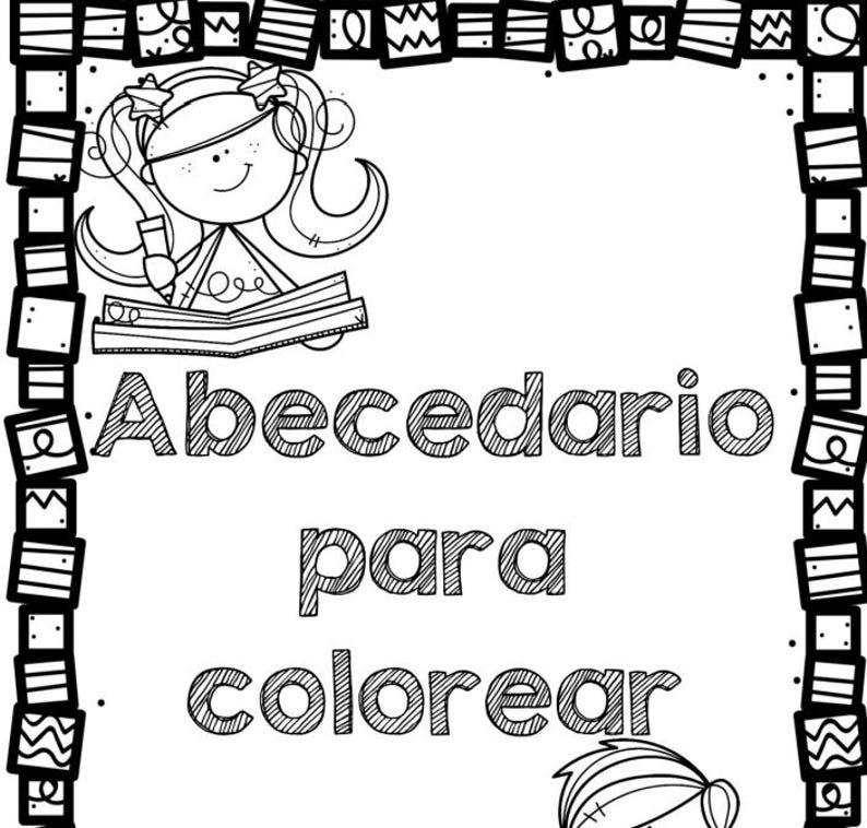 Abecedario Para Colorear - Etsy