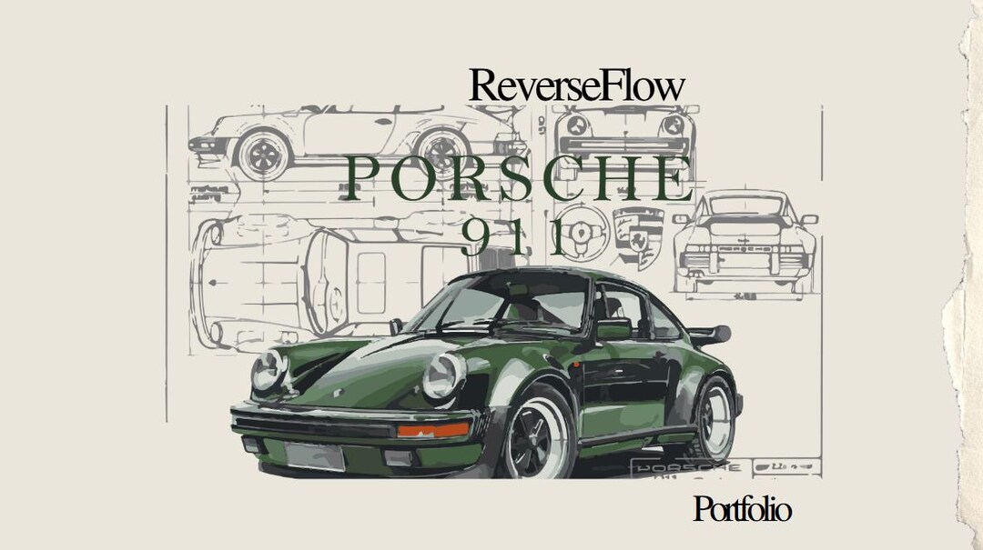 Porsche 911 Digital Download – Retro Car Blueprint SVG PNG Design for ...