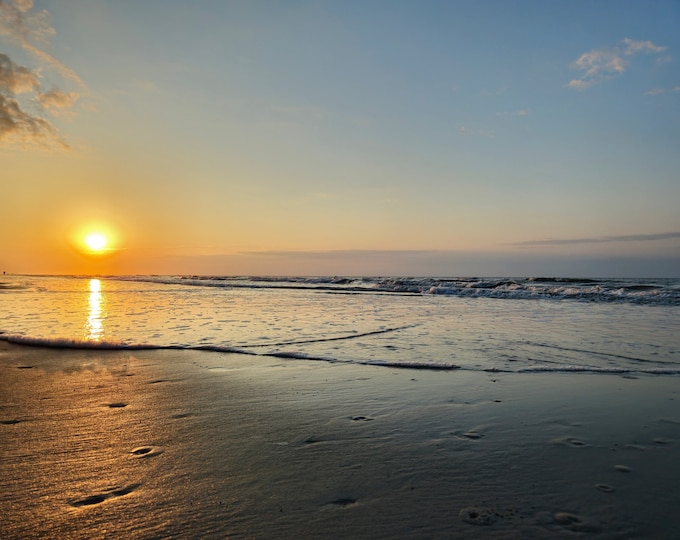 Sunrise Over HHI Beach Digital Print - Desktop Wallpaper, Digital Wall ...