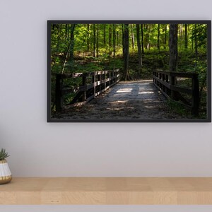Forest Bridge - Digital Wall Art, Desktop Background, Forest Picture - Etsy