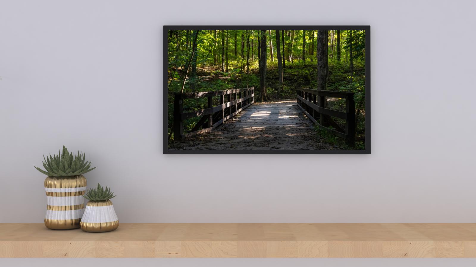 Forest Bridge - Digital Wall Art, Desktop Background, Forest Picture - Etsy