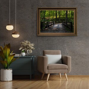 Forest Bridge - Digital Wall Art, Desktop Background, Forest Picture - Etsy