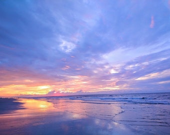Sunrise Over HHI Beach Digital Print - Desktop Wallpaper, Digital Wall ...