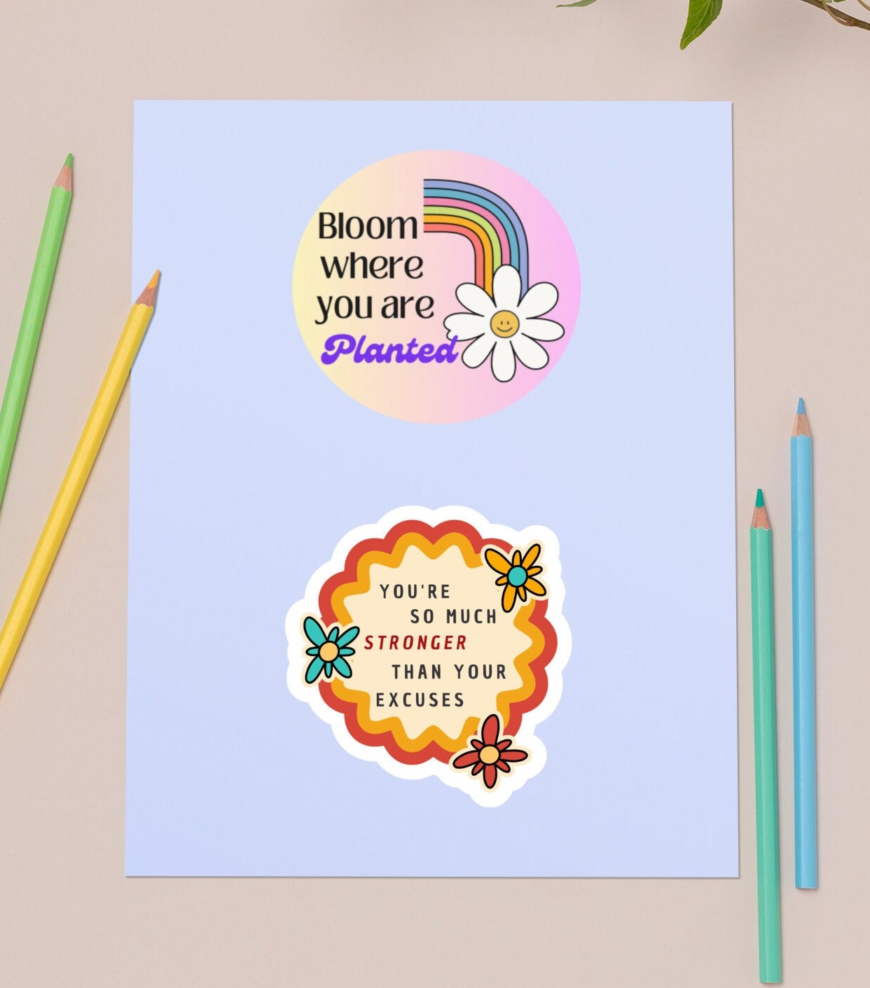 Inspirational Quotes Svg Png Bundle Printable Stickers - Etsy