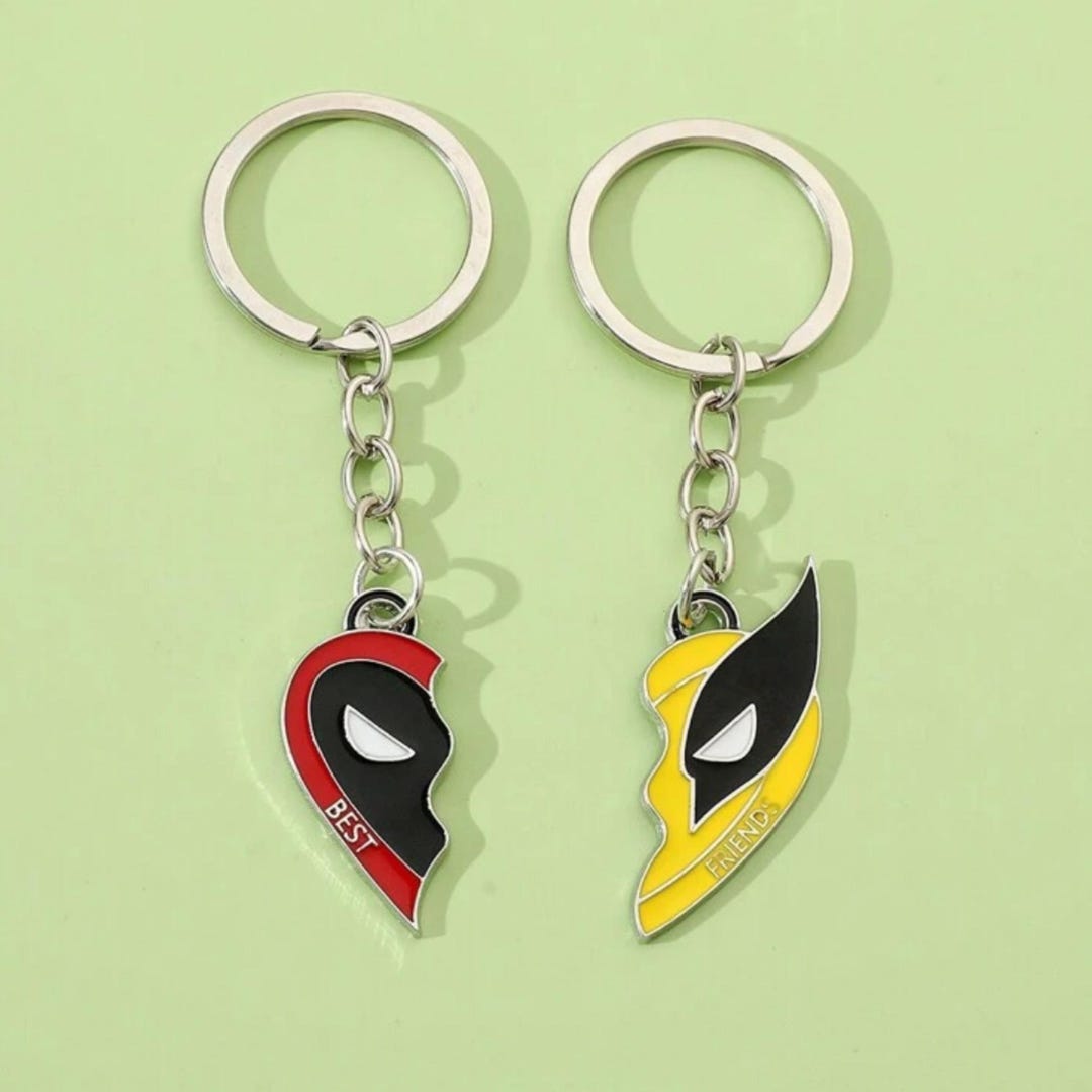 Deadpool & Wolverine Movie Keychain Marvel Movie Brooch Deadpool ...