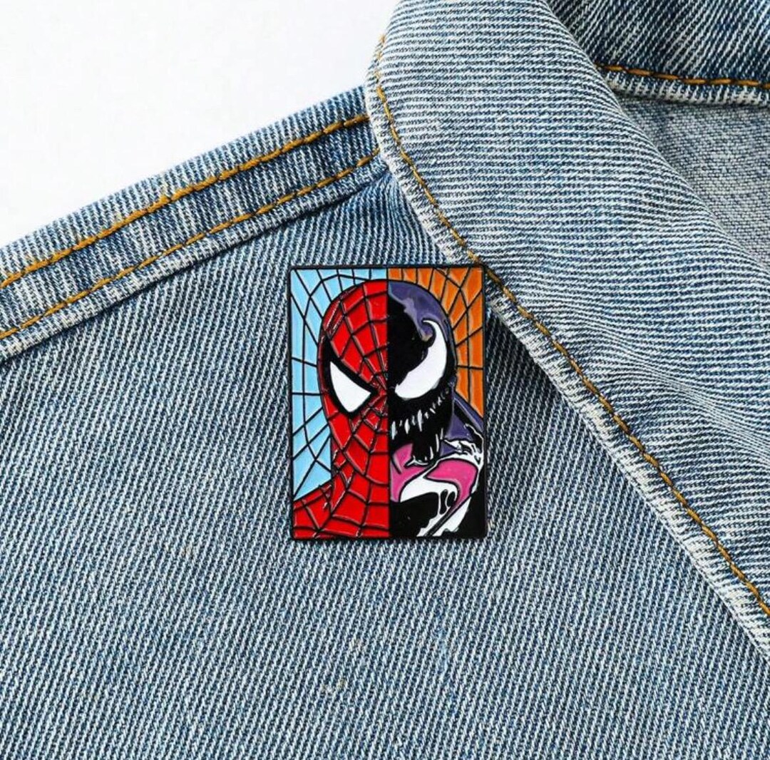 Spider Man Enamel Pin Venom Pin Marvel Collection Superhero Pin Villian ...