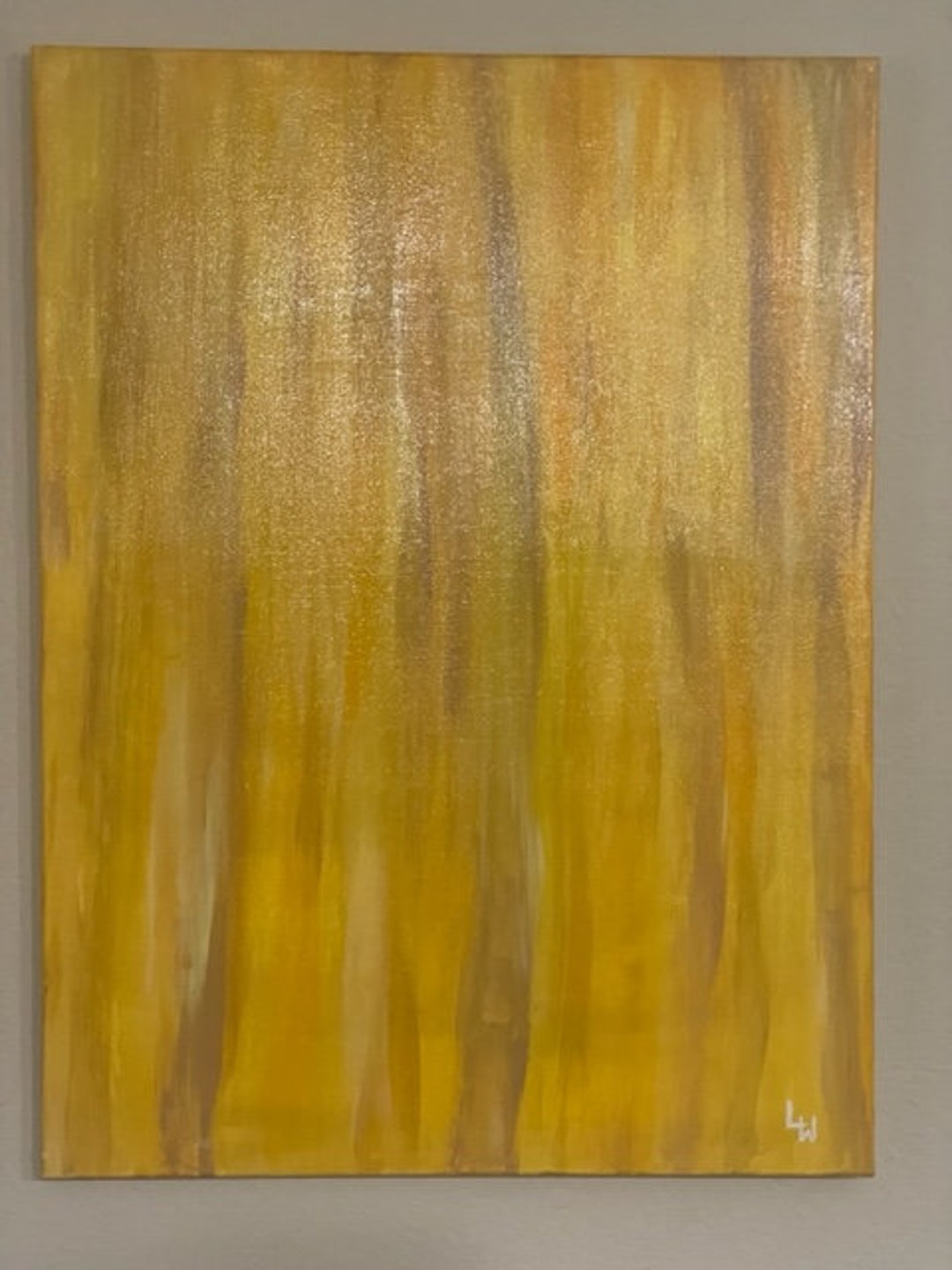 Sandy Sunlight Abstract Painting, Unique Gift, Abstract Painting, Sandy ...