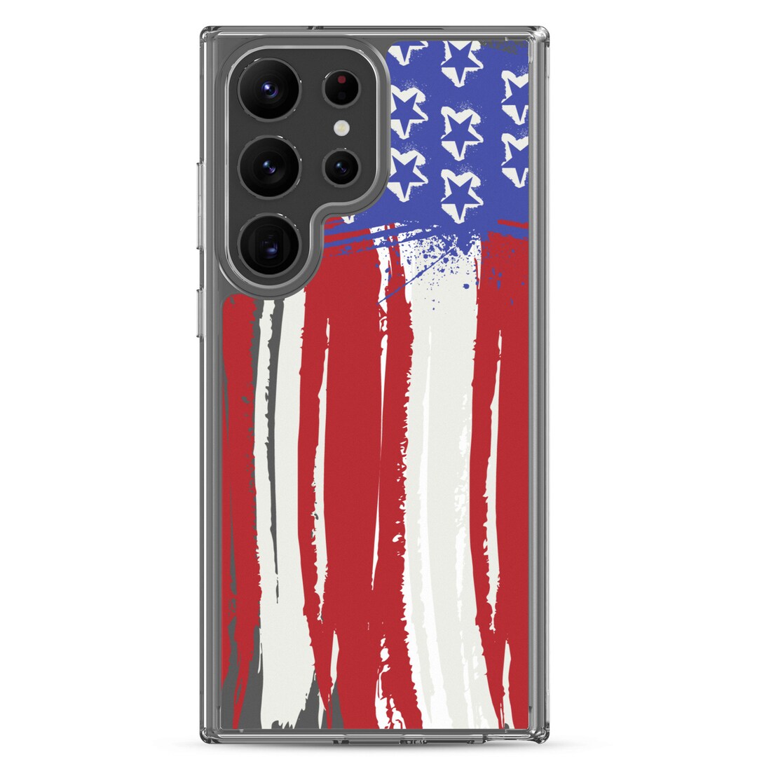 Red White and Blue Clear Case for Samsung®, Patriotic Phone Case ...