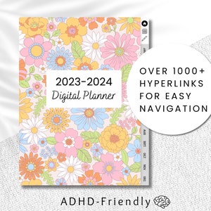 Mid-year Planner, Adhd Digital Planner, 2023 2024 Planner, Adhd ...
