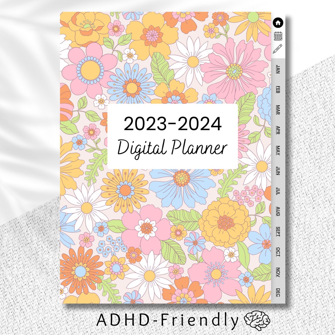 Mid-year Planner, Adhd Digital Planner, 2023 2024 Planner, Adhd ...