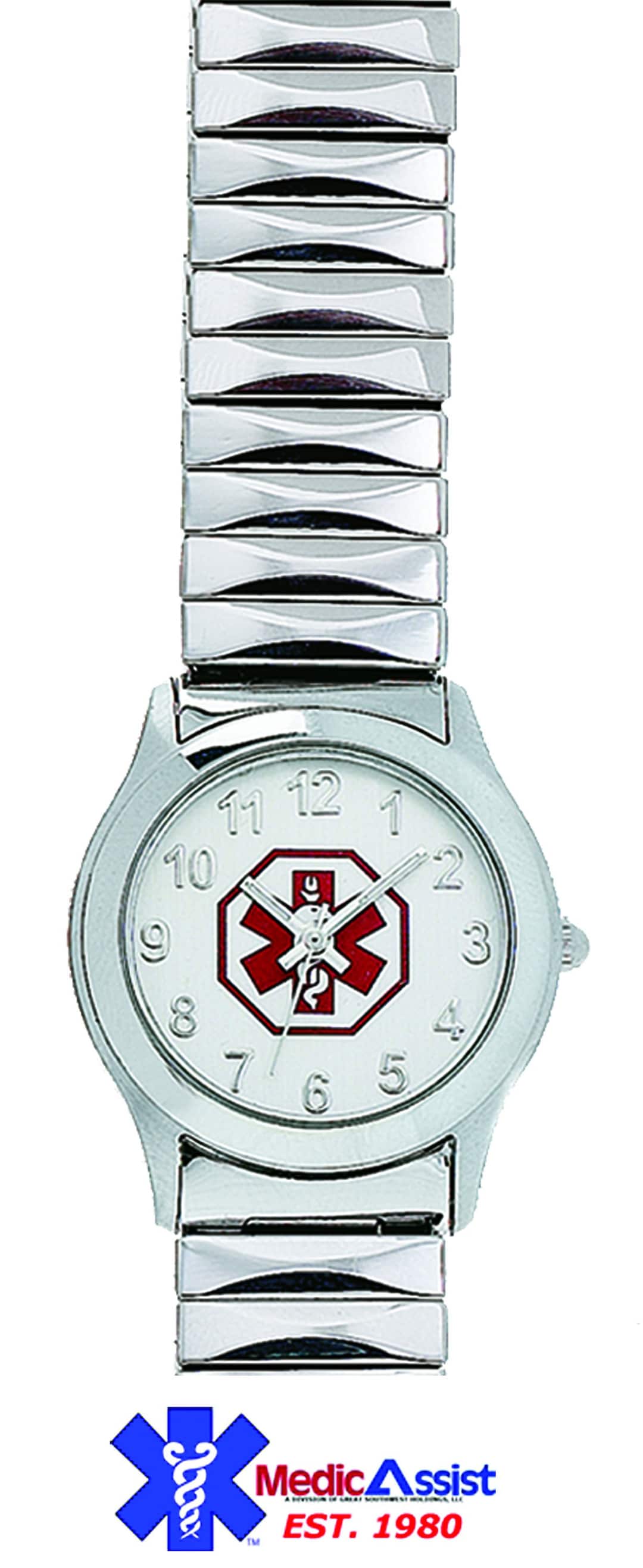 Small Medical Alert ID Stainless Steel Expansion Watch - Etsy