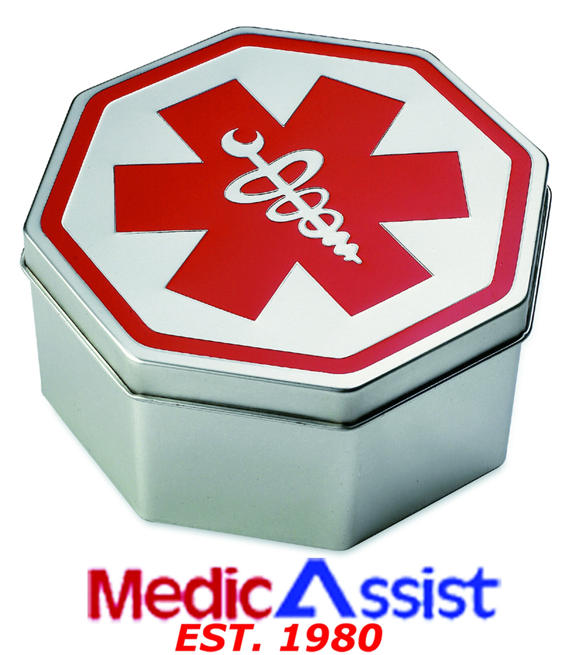 Small Medic Alert ID Stainless Steel Watch With Date - Etsy