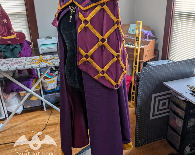 Purple Battle Mage Cloak A.k.a the Gridlock Cloak - Etsy