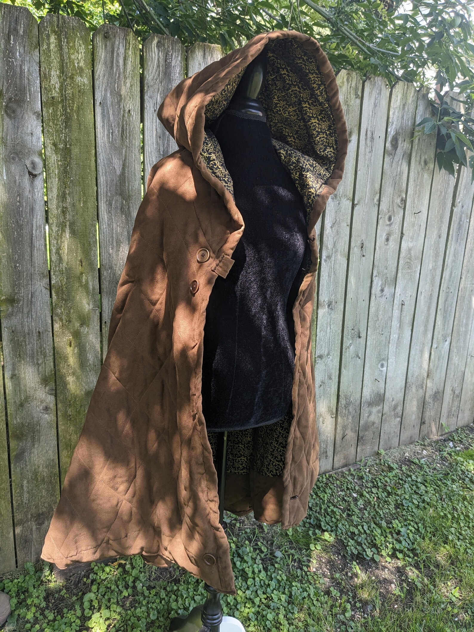 Brown Quilted Cloak - Etsy
