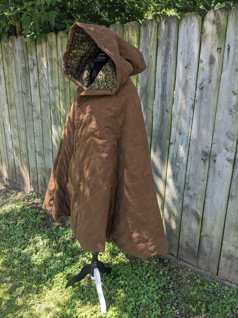 Brown Quilted Cloak - Etsy