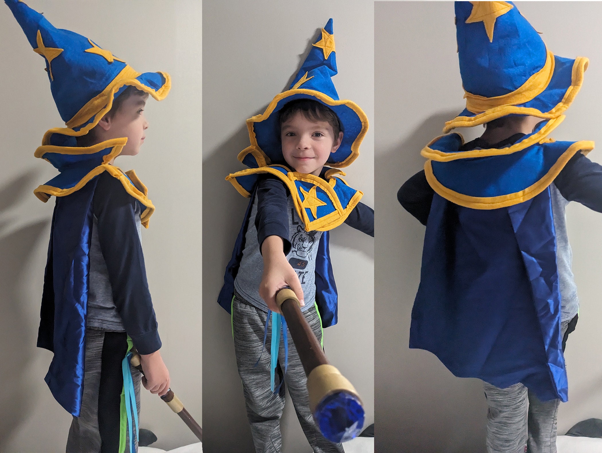 Fantasy Magical Short Cape With Collar, Fits Kids to Adults - Etsy