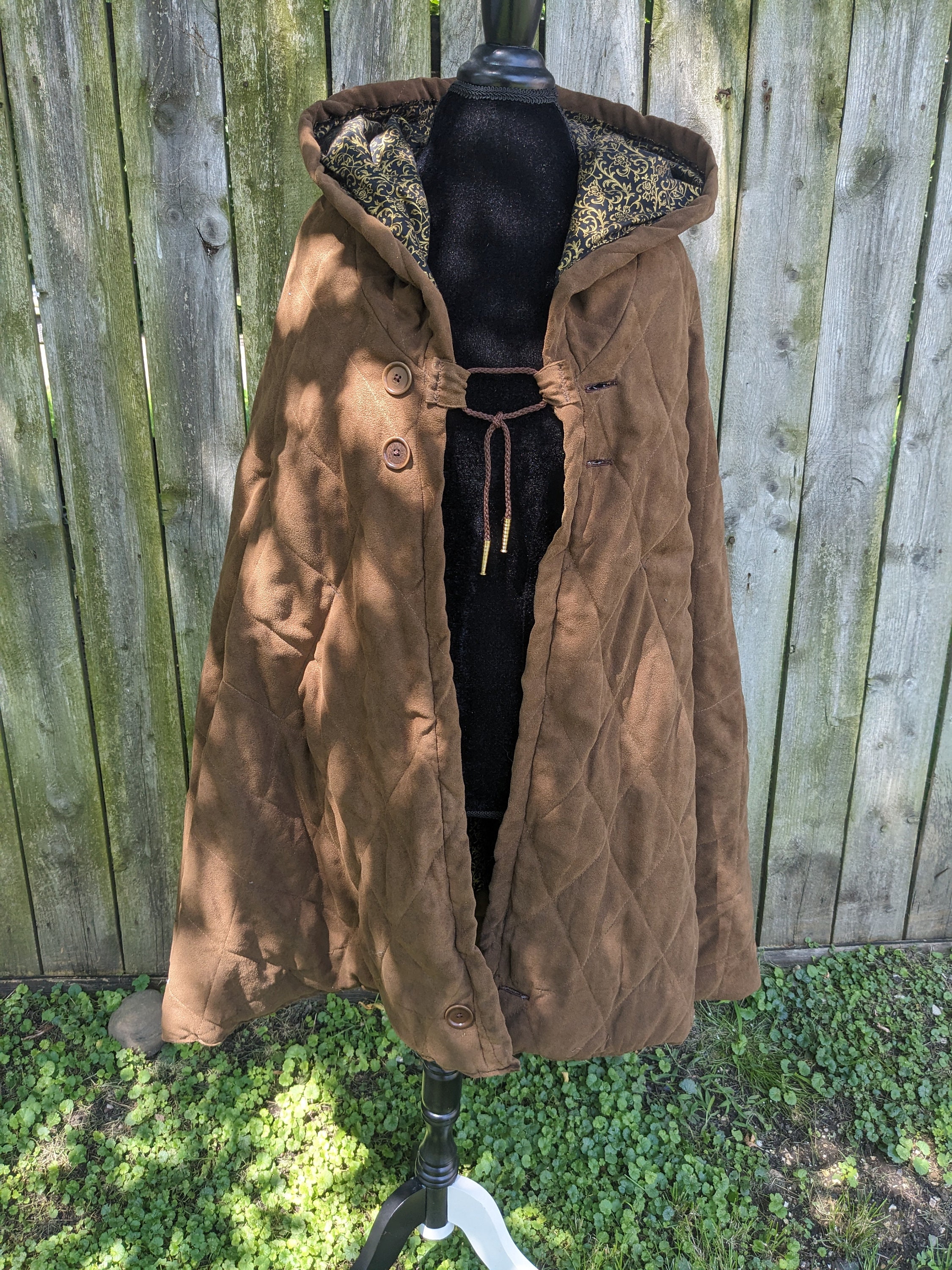 Brown Quilted Cloak - Etsy