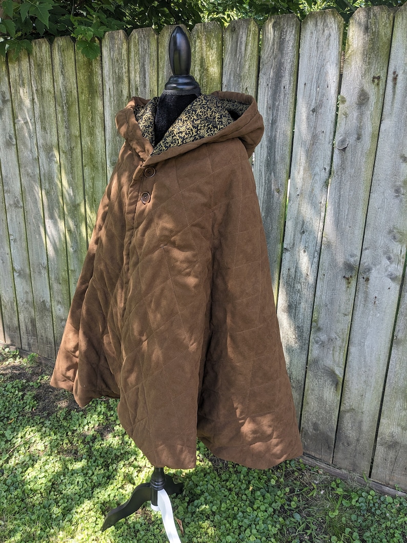 Brown Quilted Cloak - Etsy