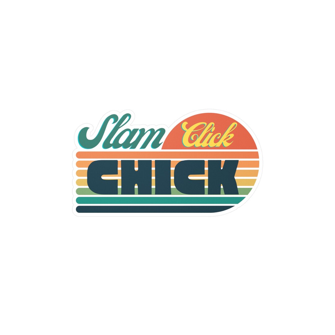 Slam Click Chick Vinyl Sticker - Etsy