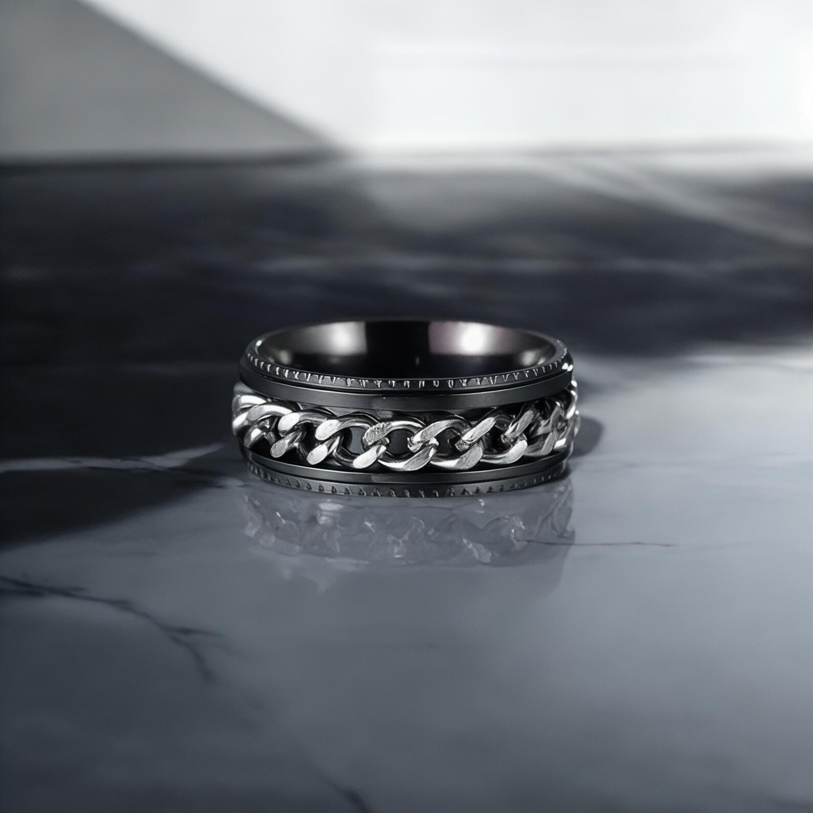 Fidget Ring Toy & Spinner for Men and Women Anxiety Ring Trendy Gift ...