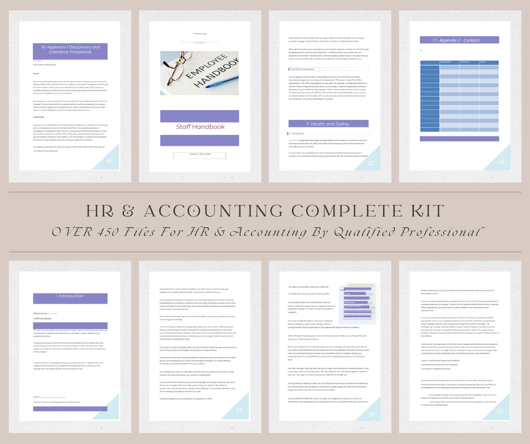 HR & Accounting Complete Start up Kit for Any Business - Etsy