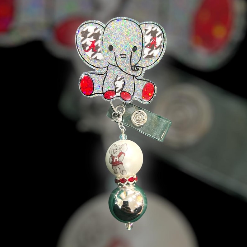 Crimson Tide Elephant Badge Reel | College Football Badge Reel ...