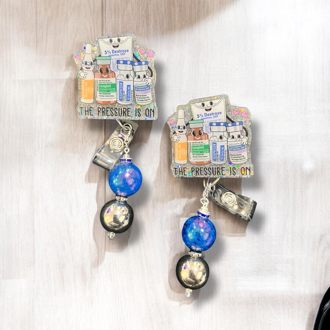 The Pressure is on Funny Badge Reel| PACU Nurse Badge Reel| ICU Nurse ...