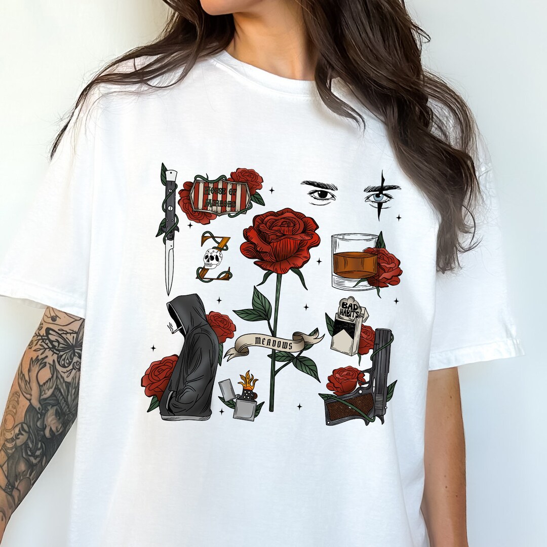 LICENSED Haunting Adeline Shirt Zade Meadows Tattoo Flash Bookish ...
