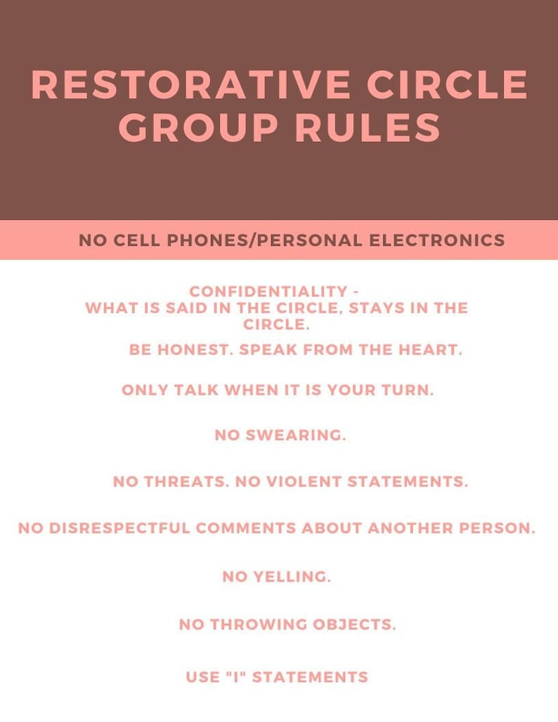 Restorative Circle Group Rules - Etsy