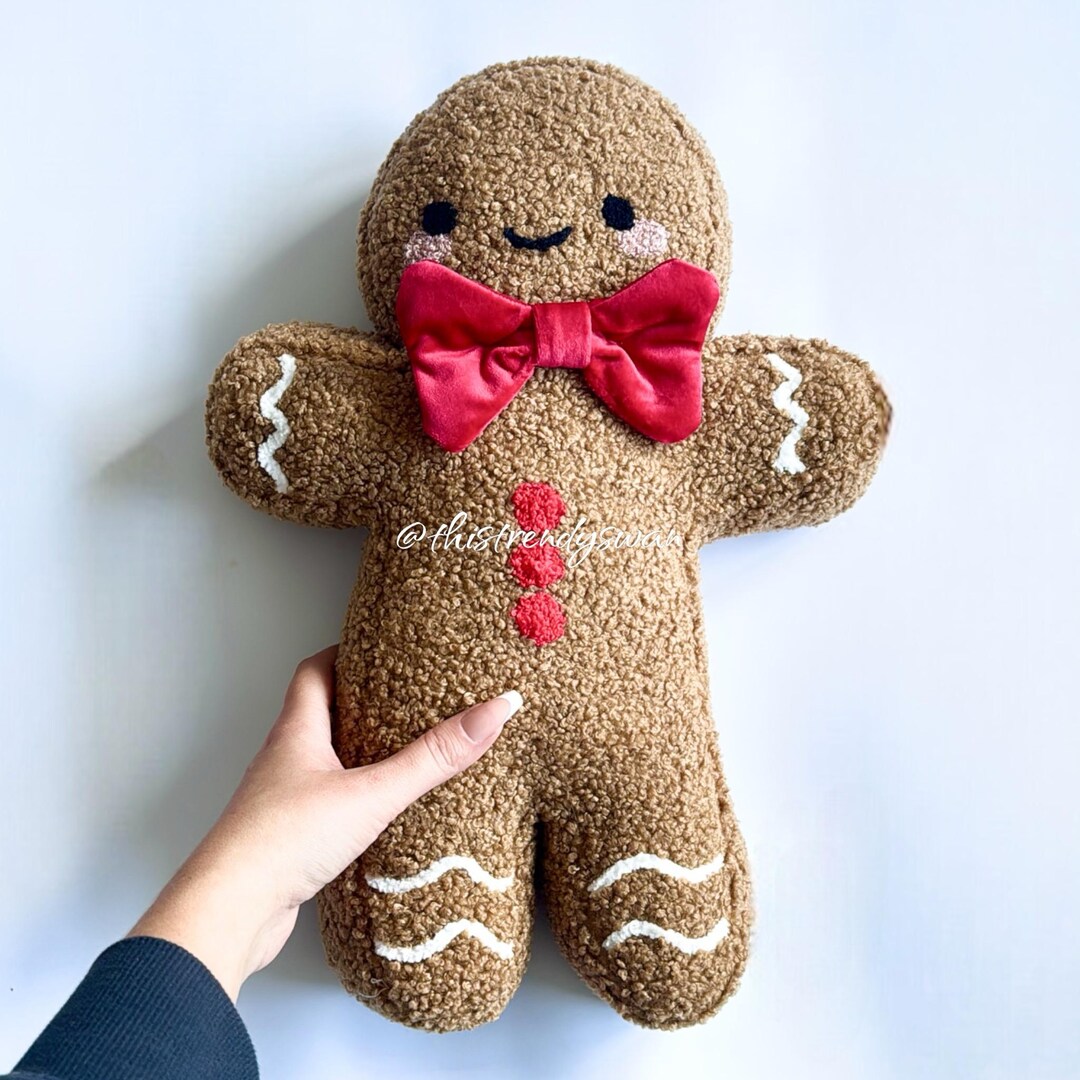 Gingerbread Man, Christmas, Cushion, Shaped Cushion, Children Room ...