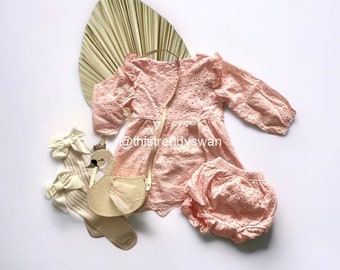 Toddler Baby Girl Organic Cotton Broderie & Lace Top Blouse With ...