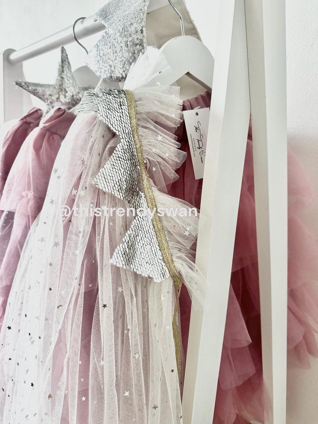Girls White Sequin Cape: Sparkle Tulle Cape - Etsy