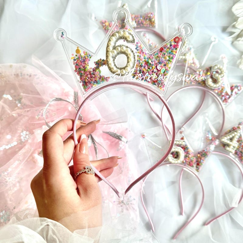 Pink Crown Little Girls - Etsy UK