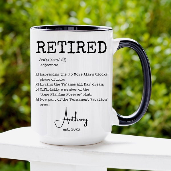Retirement Mug - Etsy
