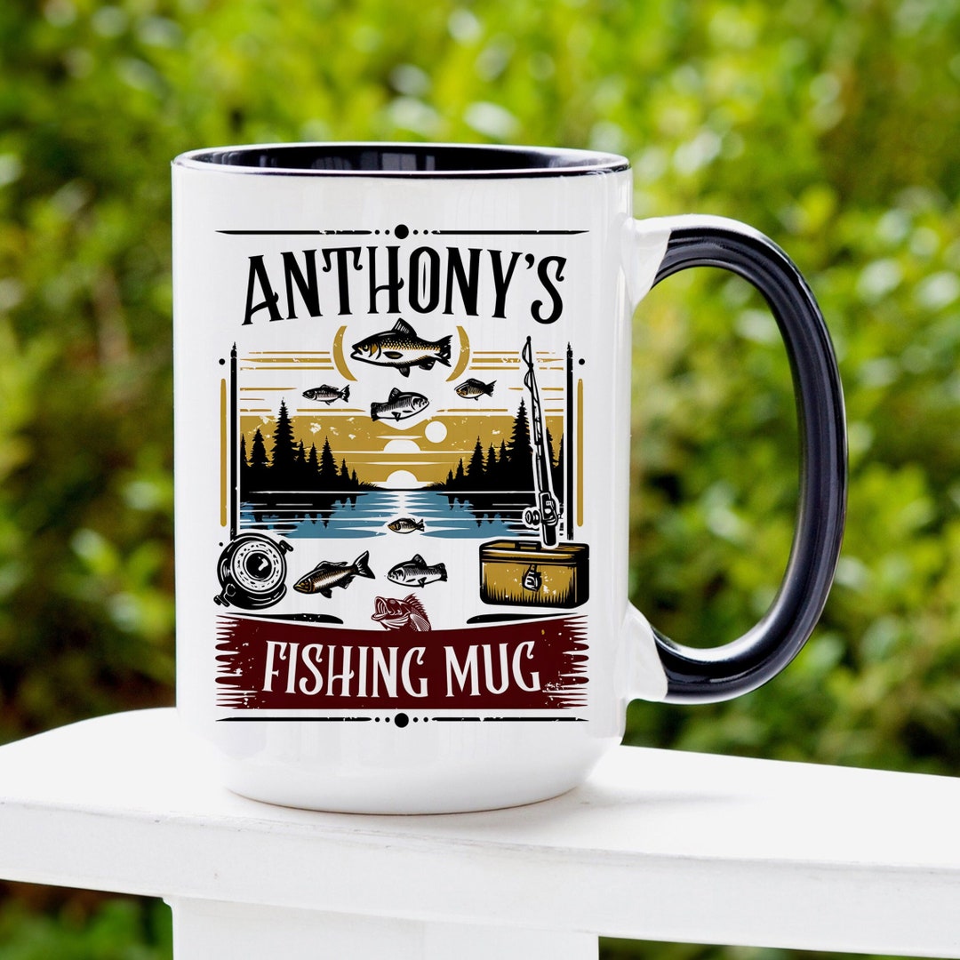 Fishing Mug Custom, Personalized Fishing Gifts, Fishing Day Mug, Custom ...