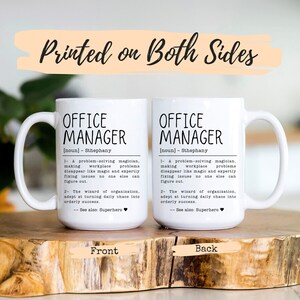 Office Manager Gifts, Office Manager Mug, Custom Office Manager Gifts ...