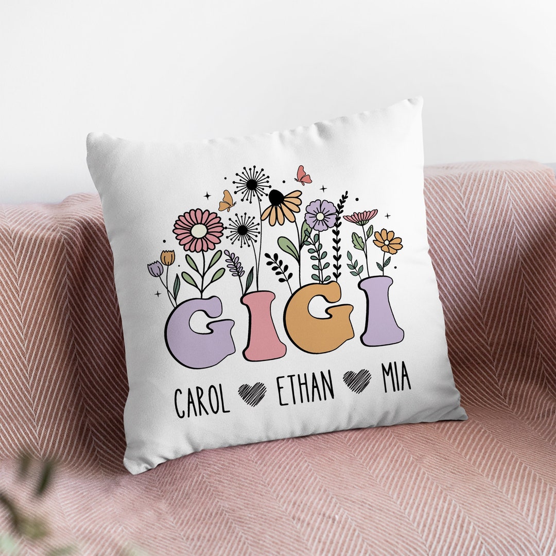 Gigi Custom Pillow. Custom Gigi Mothers Day Gifts. Gigi Gifts From ...