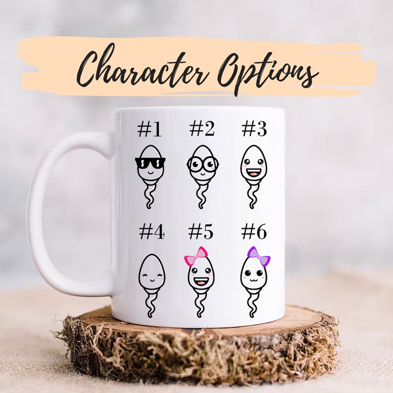 Funny Mother's Day Mug: Personalized Sperm Design, Custom Coffee Cup - Etsy