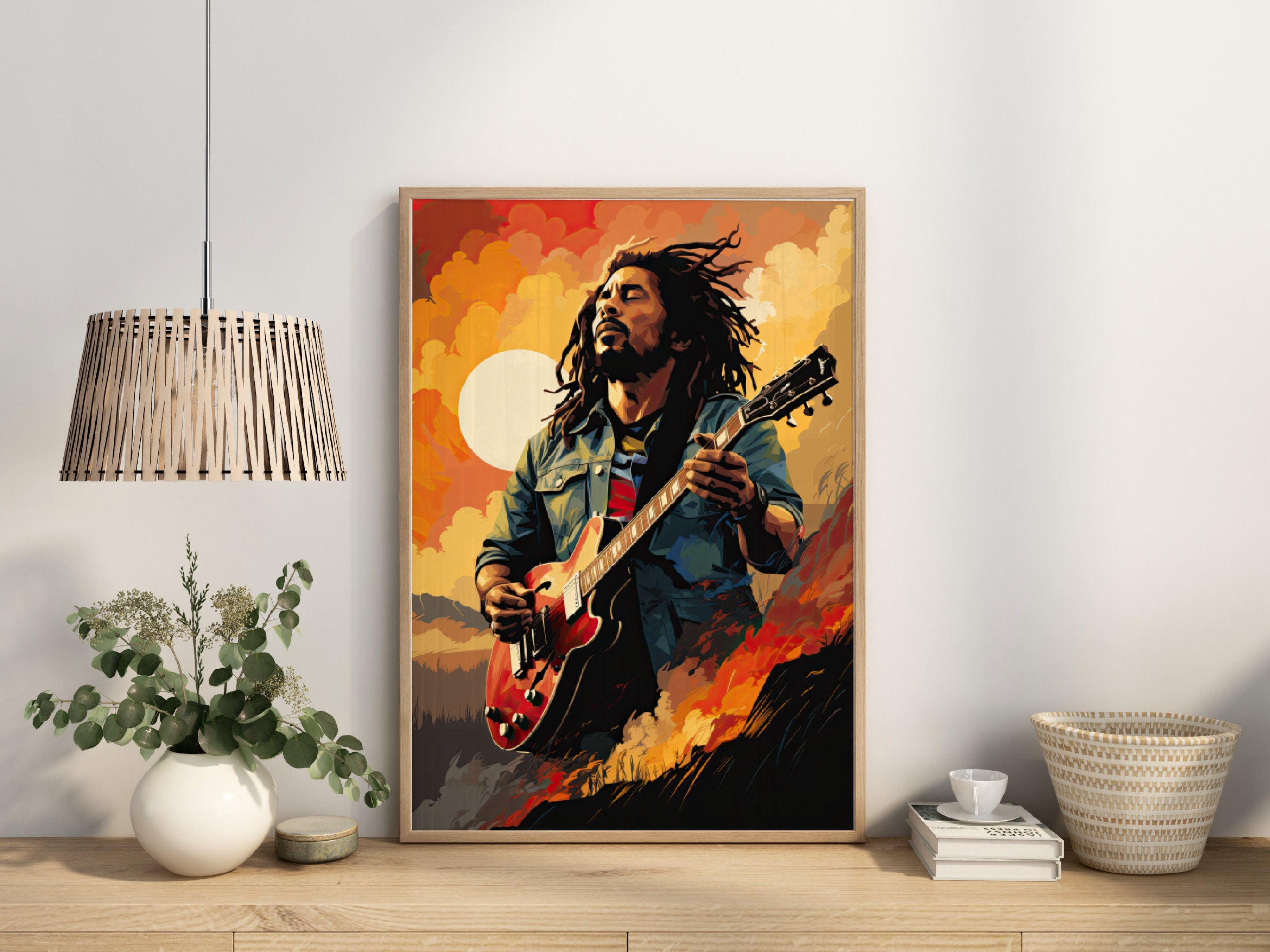 Bob Marley Posters With or Without Frame Different Sizes Rastafarian ...