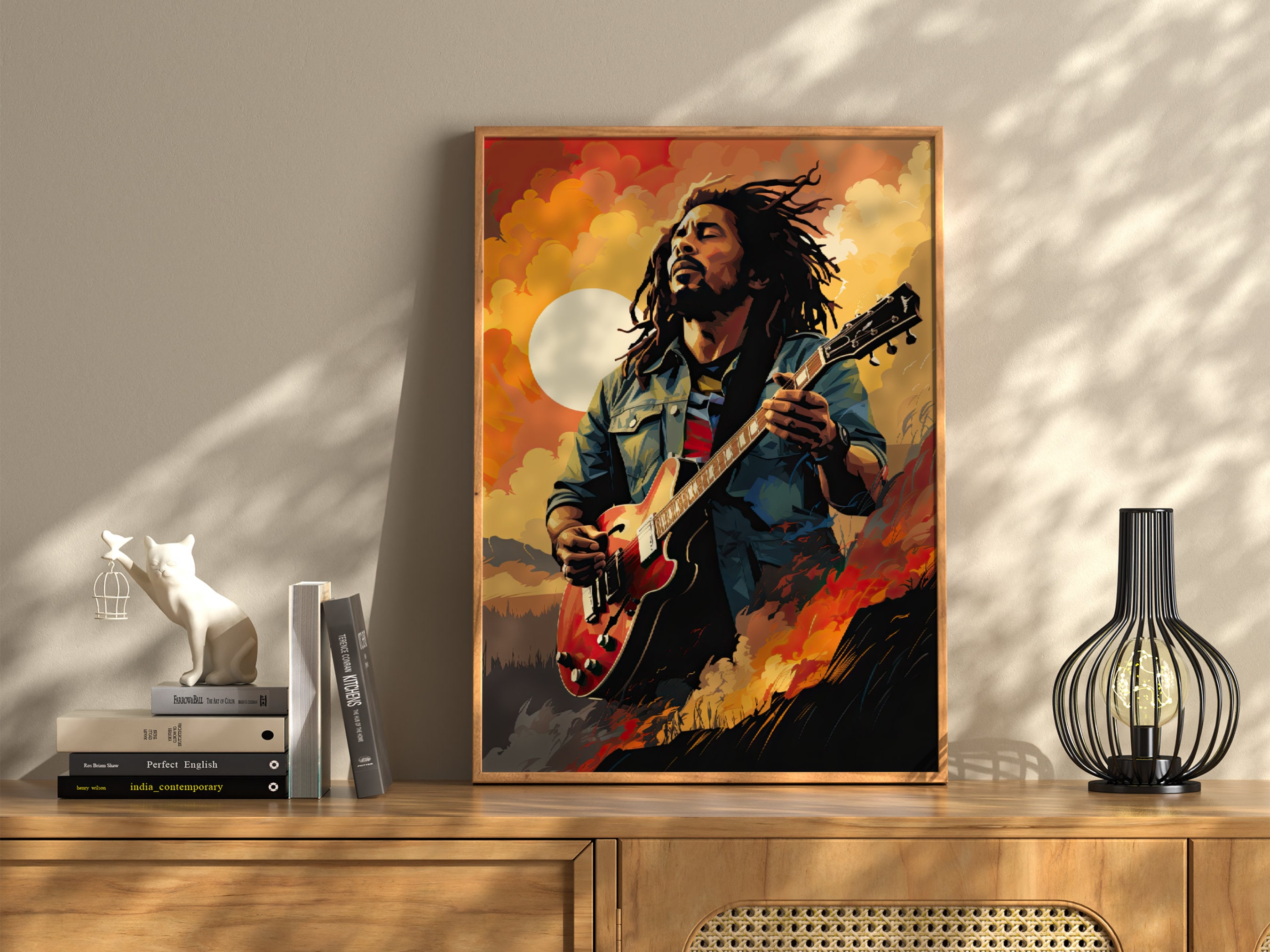 Bob Marley Posters With or Without Frame Different Sizes Rastafarian ...