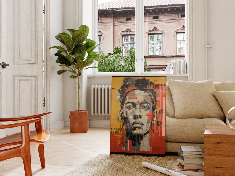 Jean Michel Basquiat Poster With or Without Frame Different Sizes Inspired by Basquiat Art Print ...