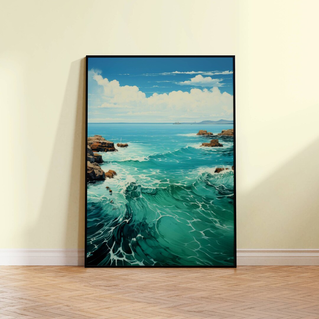 Sea Poster Maritime Nature Ocean Poster With or Without Frame Various ...