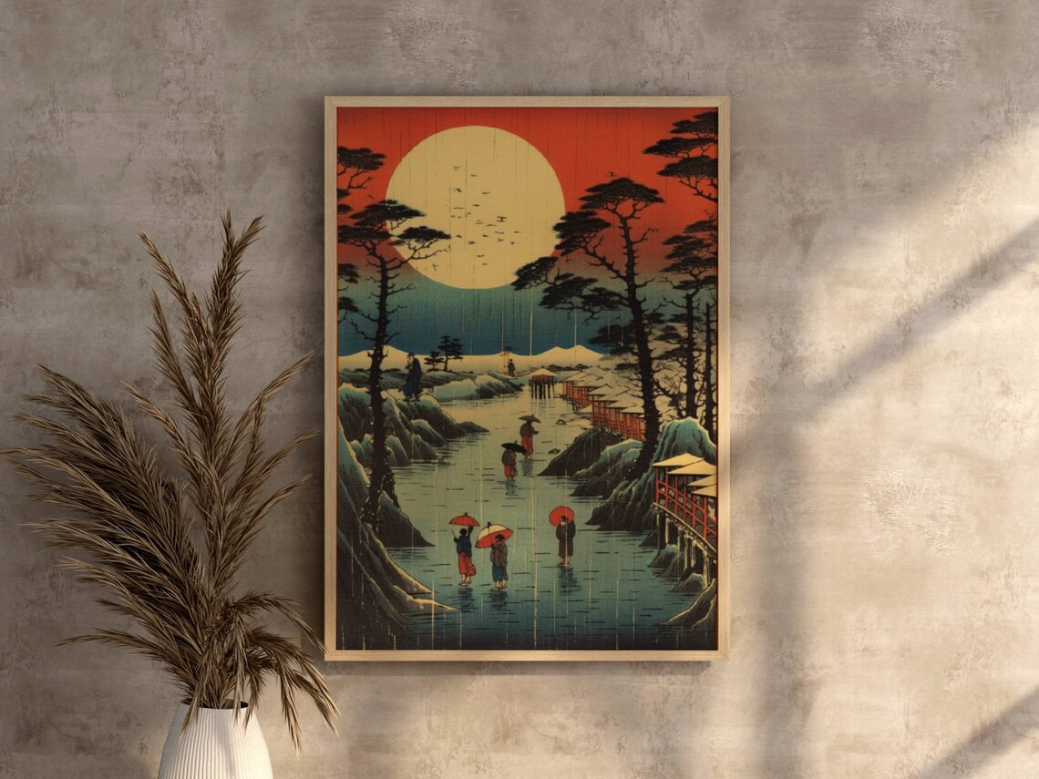 Japanese Art Print With or Without Frame Various Sizes - Etsy