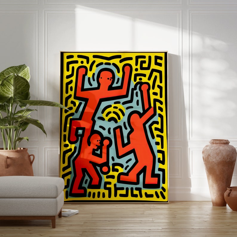Keith Haring Poster Inspired by Keith Haring Art Print - Etsy