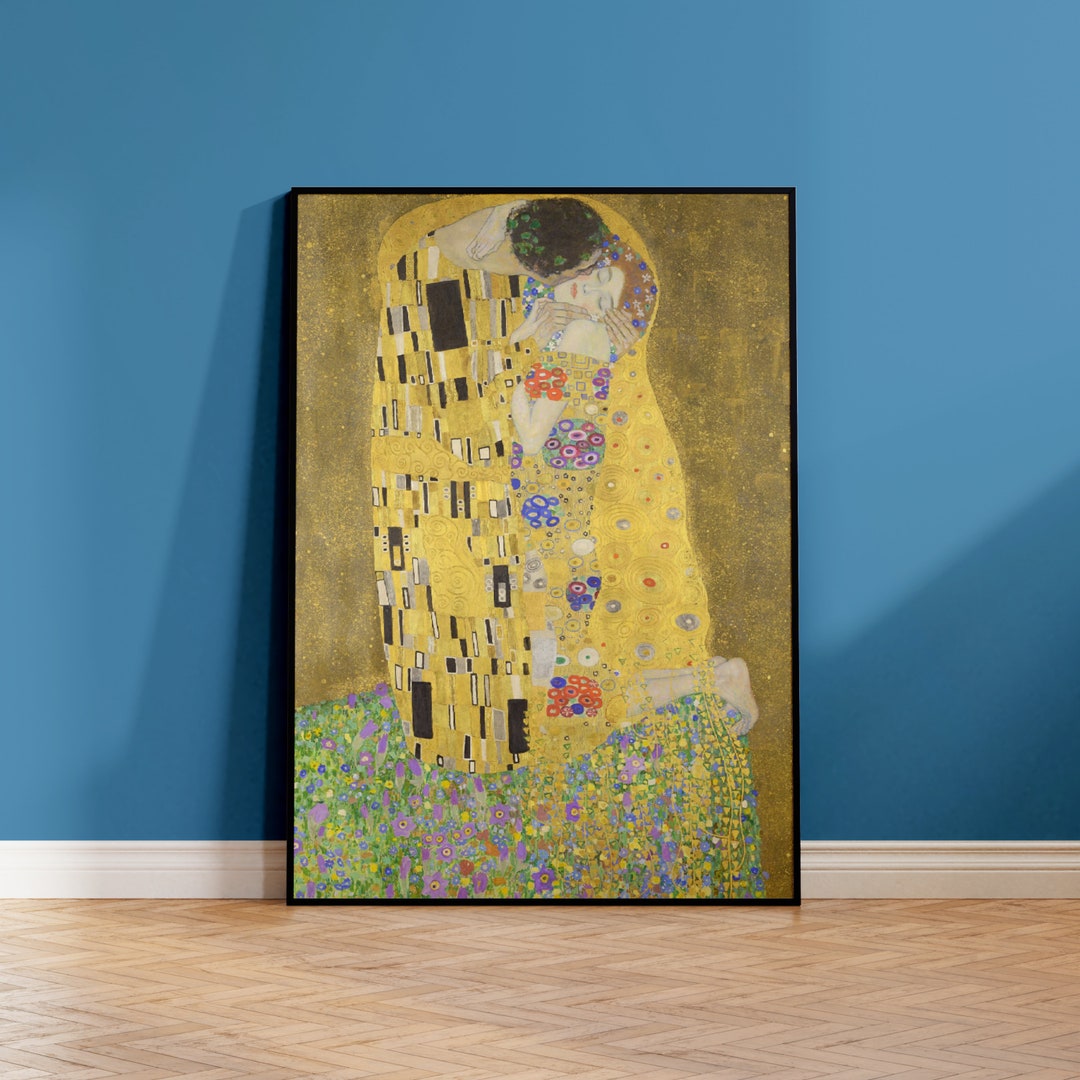Klimt the Kiss Poster Gustav Klimt Art Print With or - Etsy