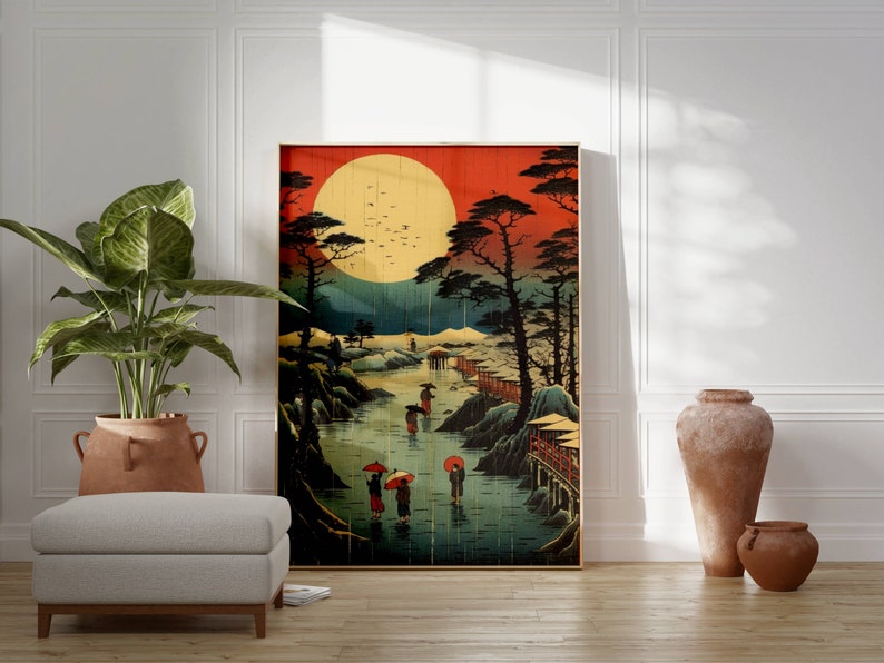 Japanese Art Print With or Without Frame Various Sizes - Etsy