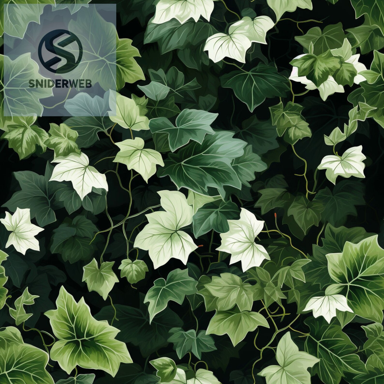 Ivy Seamless Repeating Patterns - 3 PNG Files - Etsy