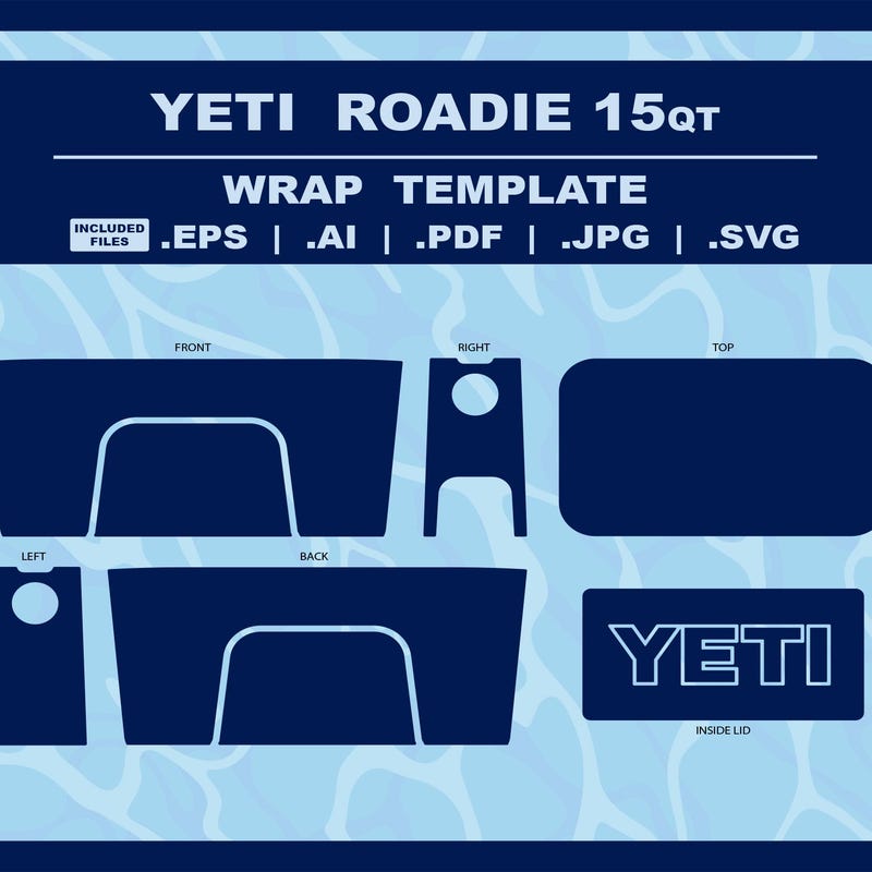 Yeti Roadie Cooler Vinyl - Etsy