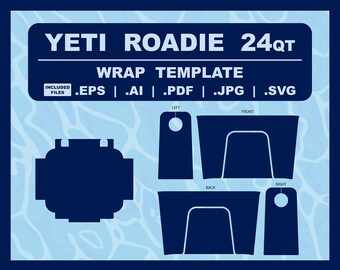 YETI 60qt Roadie Wheeled Design Template for Vinyl Wraps - Etsy