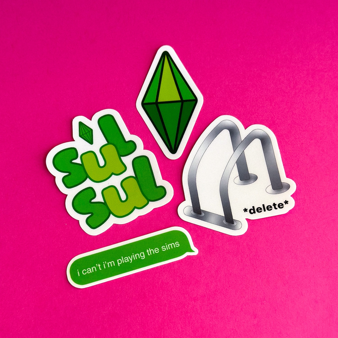 The Sims Sticker Pack · the Sims Stickers · Simmer Sticker Set ...